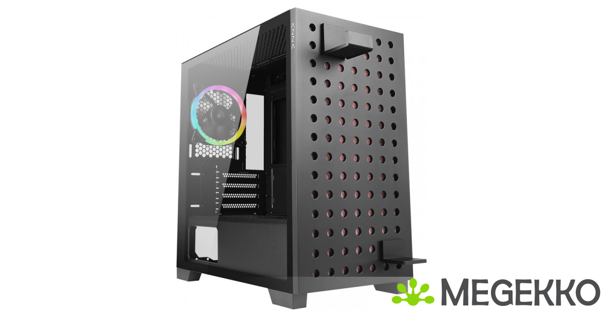 Megekko.nl - Azza Elise Tower Zwart Behuizing