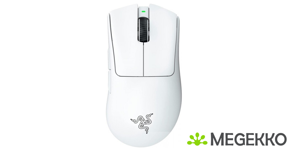 Megekko.nl - Razer DeathAdder V3 Pro Wit Draadloze Gaming Muis