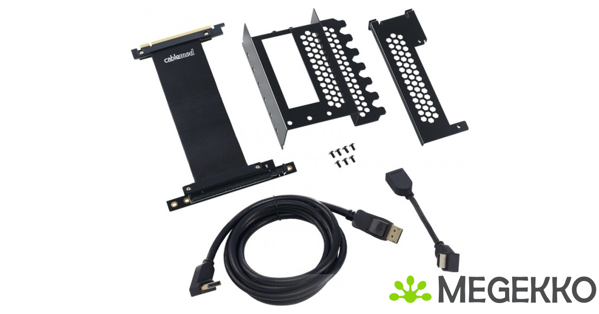 Megekko.nl - Cablemod Vertical PCIe Bracket/Adapter - DP & HDMI