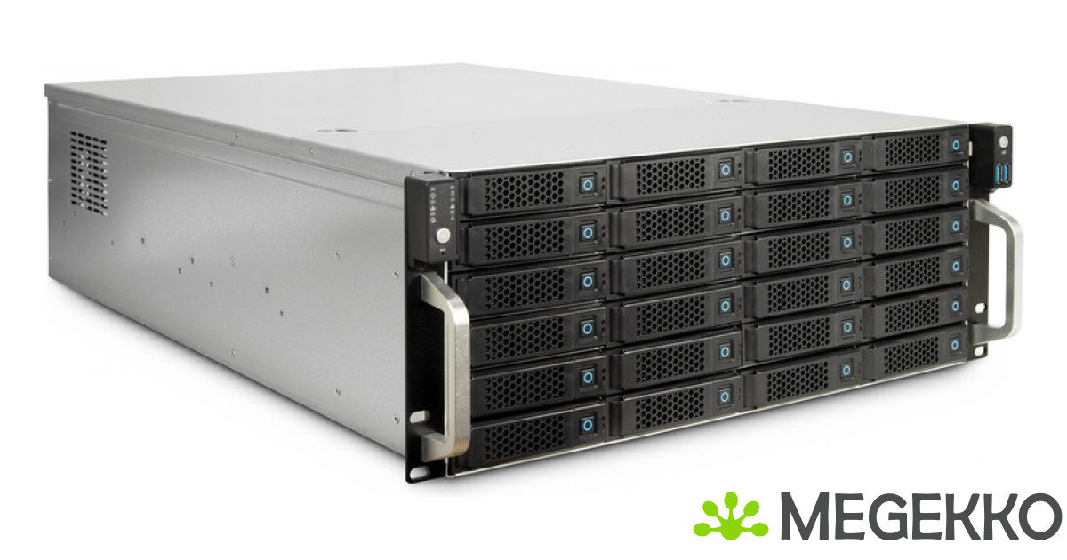 Megekko.nl - Inter-Tech 4U-4724 HDD-behuizing Grijs 2.5/3.5"