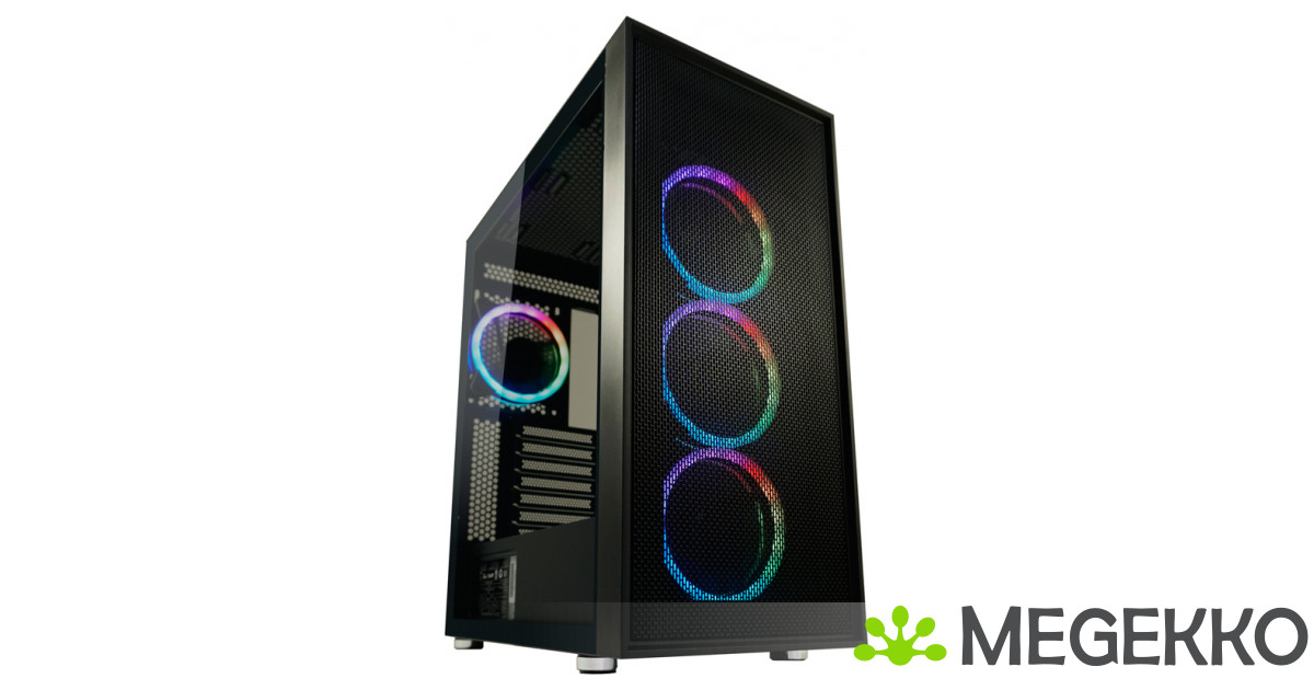 Megekko.nl - LC-Power Black_Wanderer_X Midi Tower Zwart Behuizing