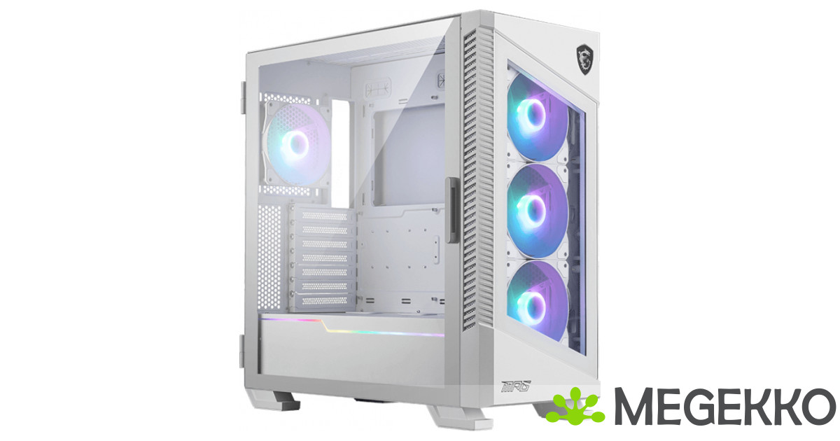 Megekko.nl - MSI MPG VELOX 100R WHITE computer Midi Tower Wit Behuizing
