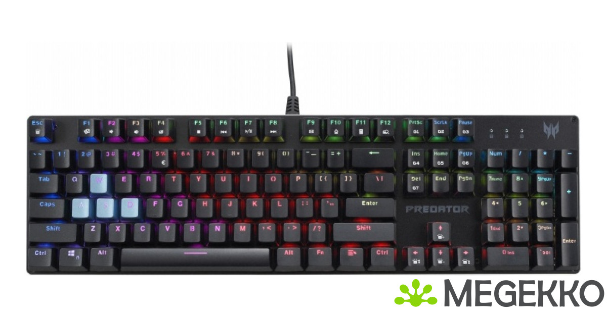 Megekko.nl - Acer Predator Aethon 303 Zwart Toetsenbord