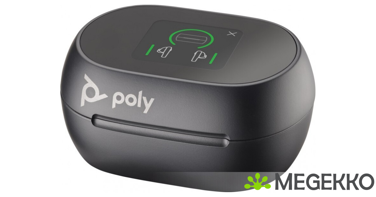 Megekko.nl - POLY Voyager Free 60+ UC zwarte oplaadcase met touchscreen v