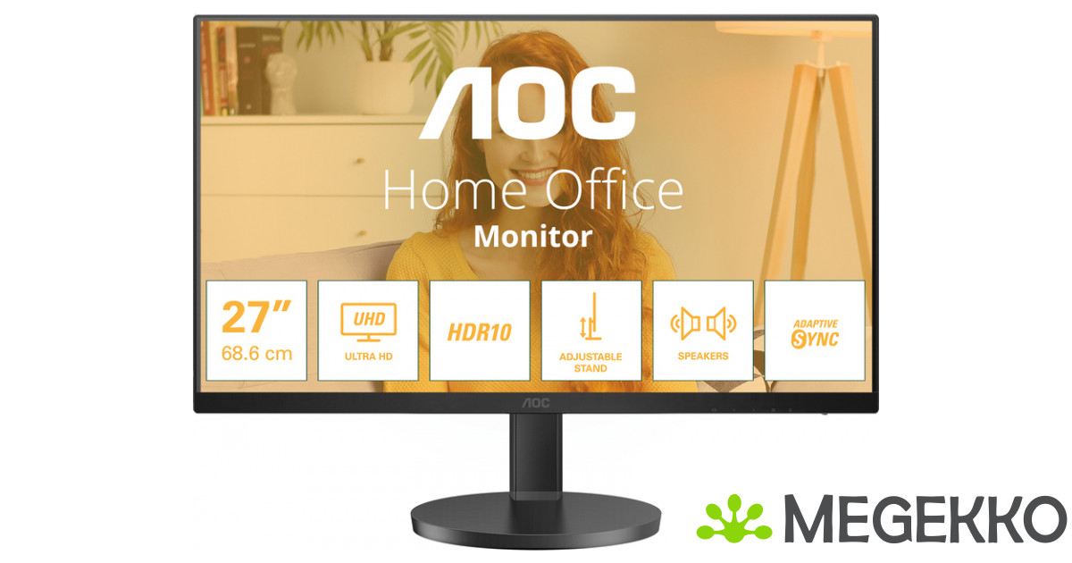 Megekko.nl - AOC Basic-line B3 U27B3AF 27" 4K Ultra HD IPS monitor
