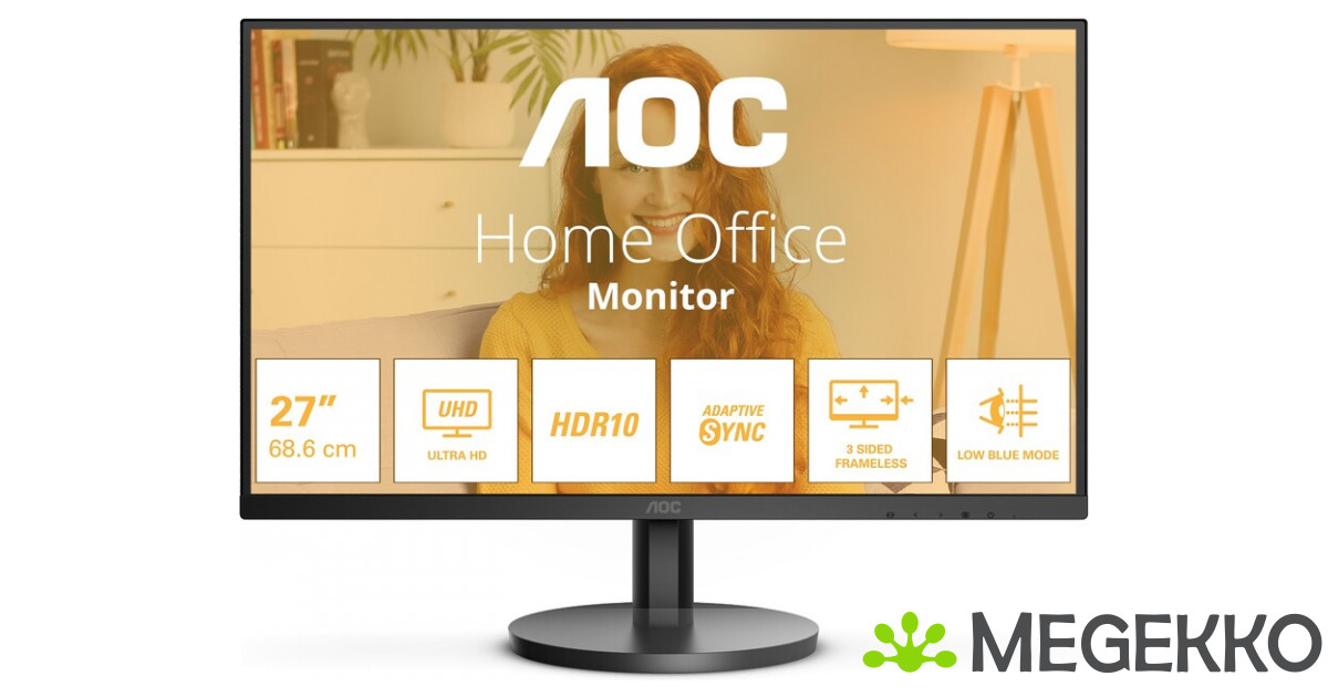 Megekko.nl - AOC Basic-line B3 U27B3M 27" 4K Ultra HD VA monitor
