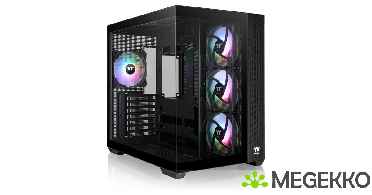 Megekko.nl - Thermaltake View 380 TG ARGB Midi Tower Zwart Behuizing
