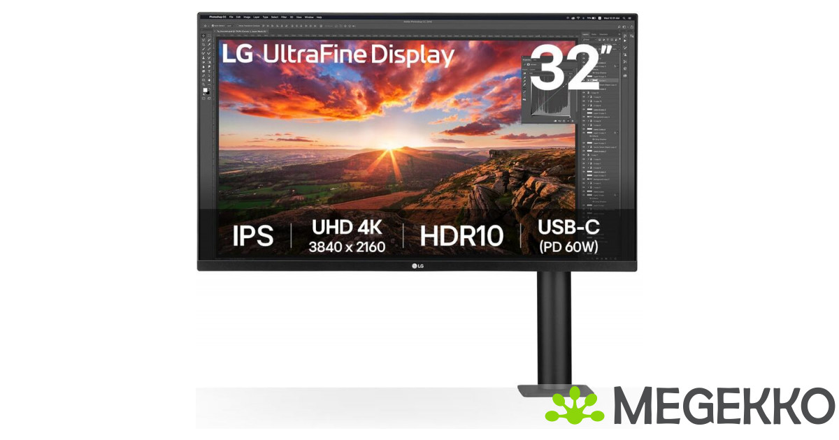Megekko.nl - LG UltraFine 32UN880K 32" Ultra HD IPS Ergo monitor