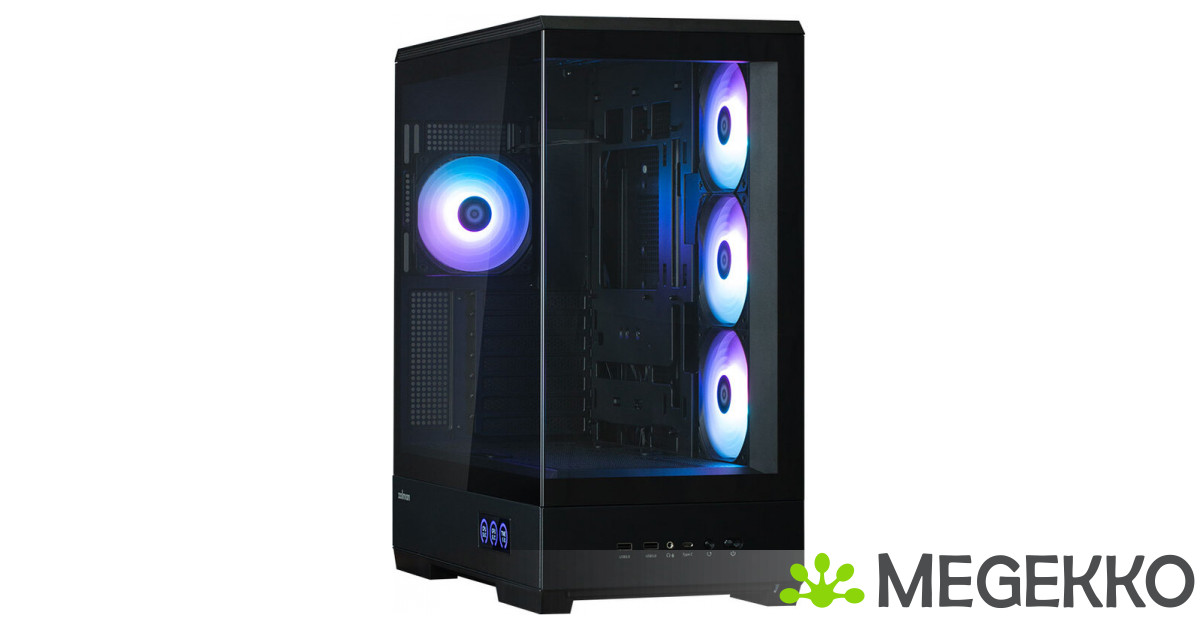 Megekko.nl - Zalman P50 DS Black Midi Tower Zwart Behuizing