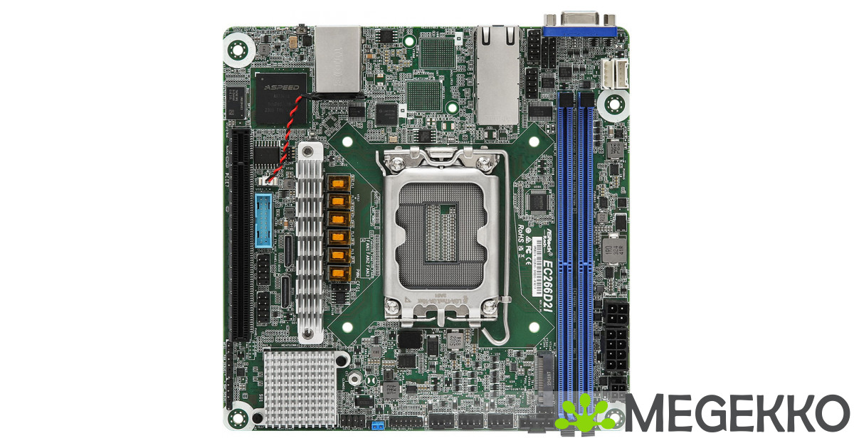 Megekko.nl - ASRock EC266D2I Intel C266 LGA 1700 mini ITX moederbord
