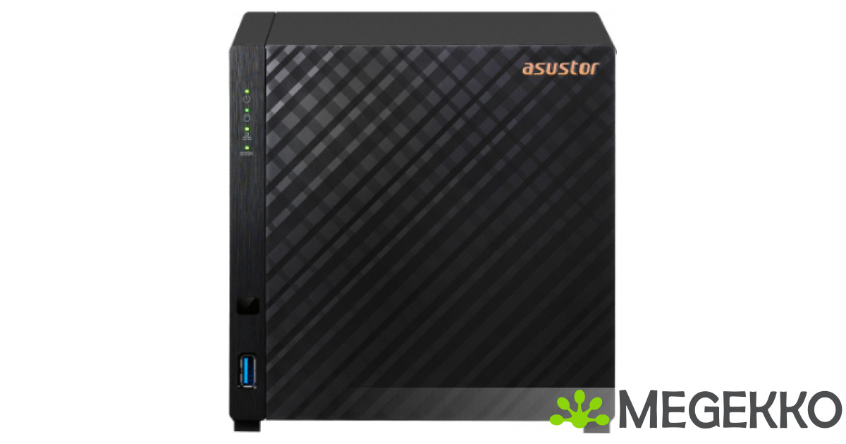 Megekko.nl - Asustor AS1204T Tower Realtek RTD1619B 1 GB DDR4 0 TB ADM Zw