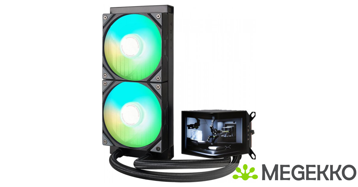 Megekko.nl - TRYX PANORAMA AIO waterkoeling ARGB 240mm Zwart waterkoeler