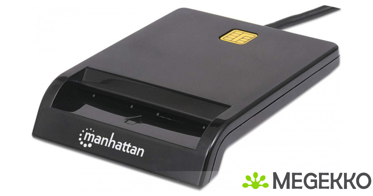 Megekko.nl - Manhattan 102049 Binnen USB 2.0 Zwart smart card reader