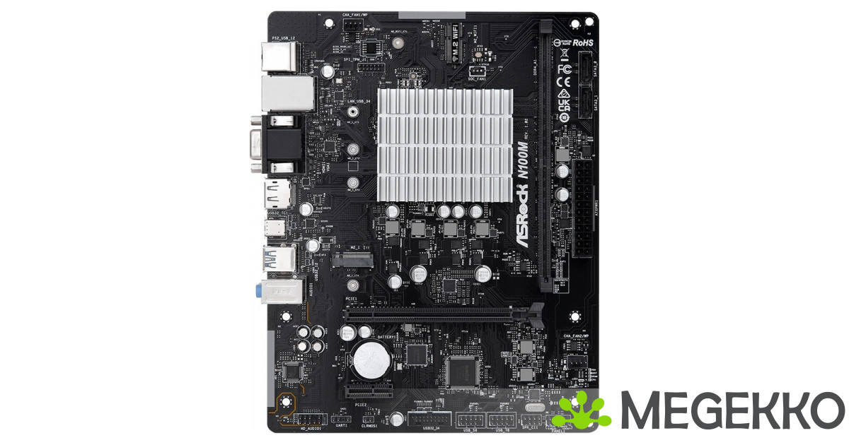 Megekko.nl - ASRock N100M moederbord met CPU
