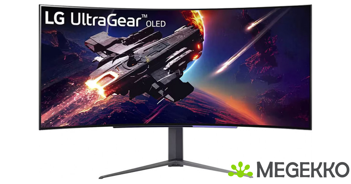 Megekko.nl - LG UltraGear 45GR95QE 45" 240Hz Curved OLED monitor