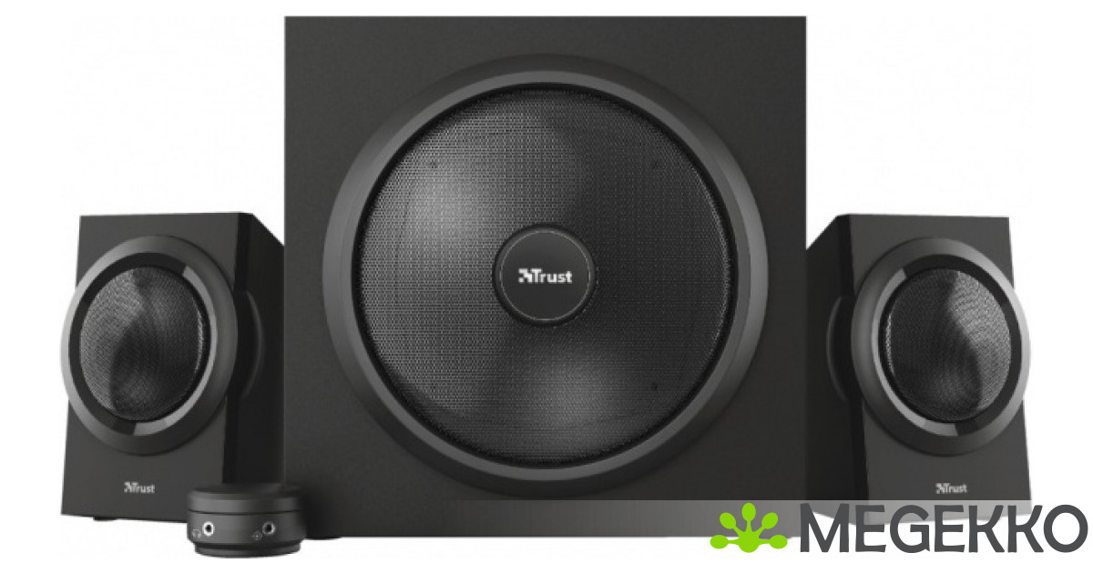 Megekko.nl - Trust Yuri 2.1 Speakerset met Subwoofer Zwart