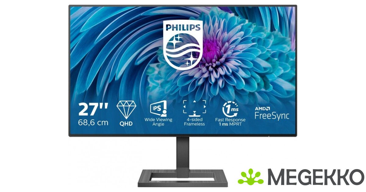 Megekko.nl - Philips E-Line E2 275E2FAE/00 27" Quad HD IPS monitor