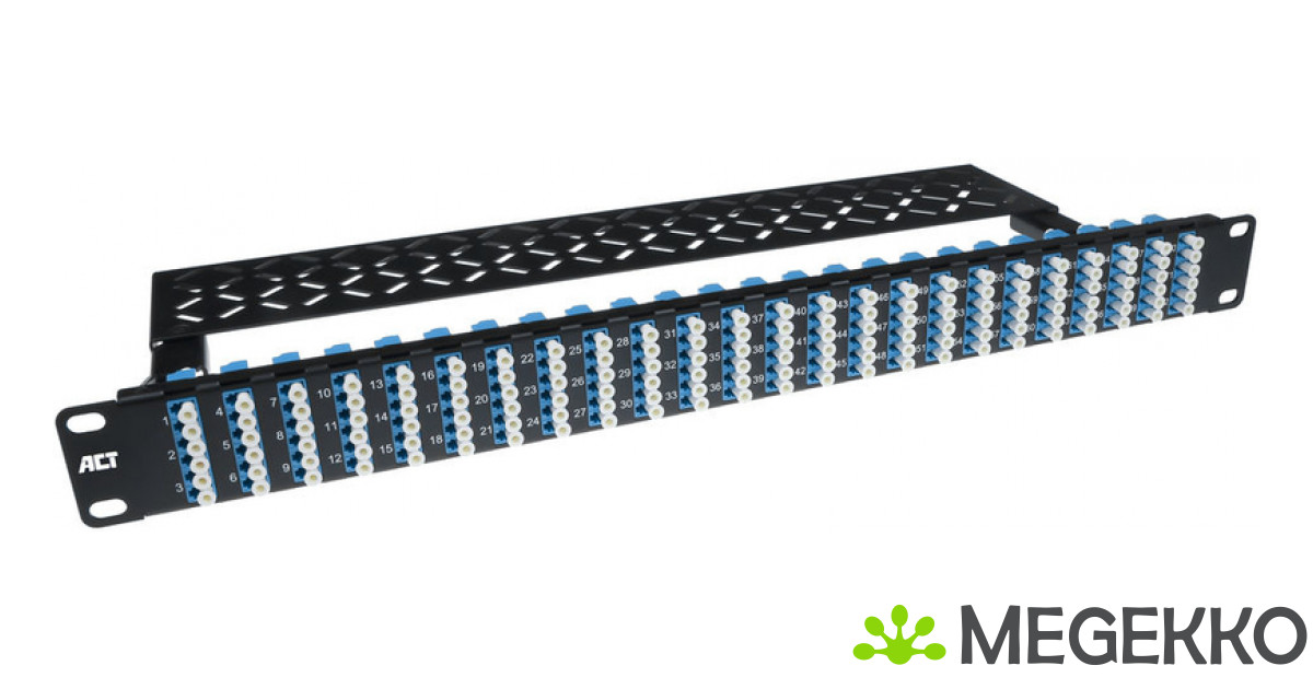 Megekko.nl - ACT Fiber panel high density 96 verbindingen / 192 fibers LC