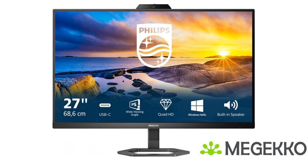 Megekko.nl - Philips 5000 Series 27E1N5600HE/00 27" Quad HD USB-C IPS mon