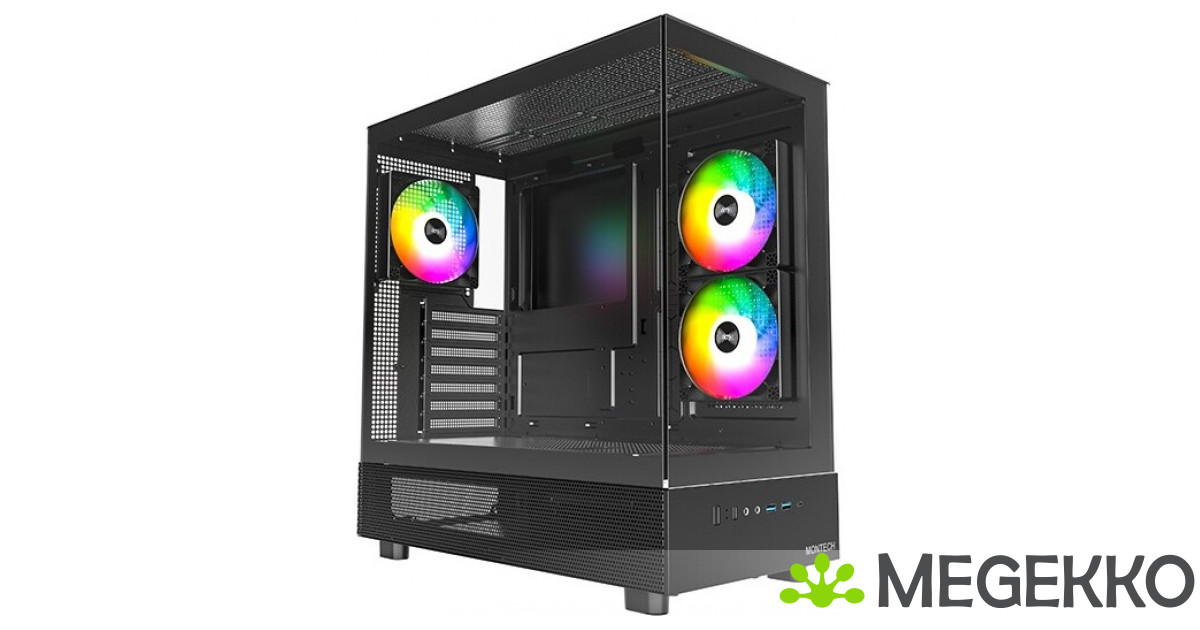 Megekko.nl - Montech XR Midi Tower Zwart Behuizing