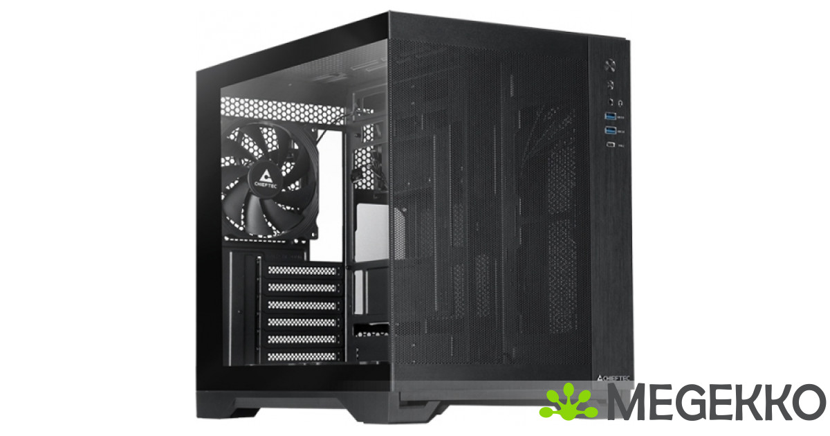 Megekko.nl - Chieftec Visio Air Black Gaming Dual-Chamber Behuizing