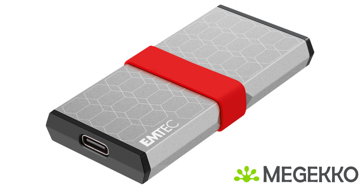 Megekko.nl - Emtec 3.2Gen2 X205 256GB Portable externe SSD