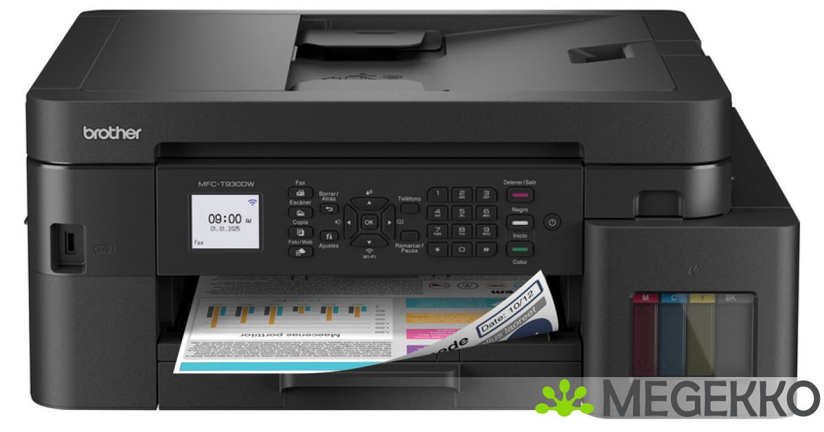 Megekko.nl - Brother MFC-T930DW multifunctionele Inkjet A4 6000 x 1200 DP