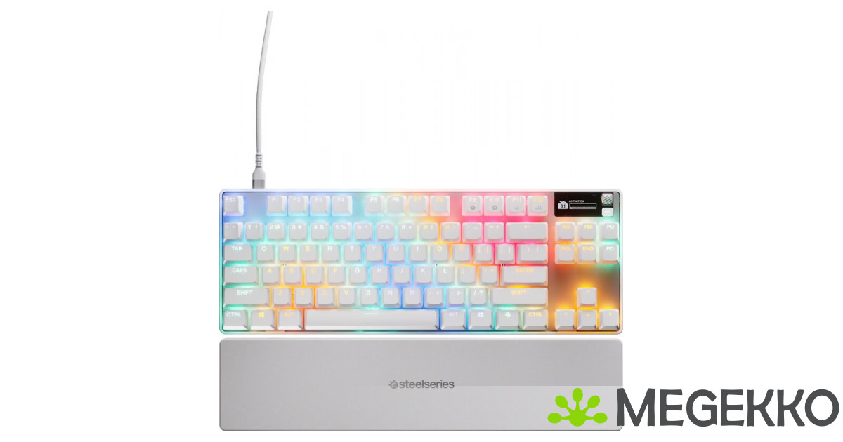 Megekko.nl - Steelseries Apex Pro Gen 3 TKL Wit Hall-effect Toetsenbord