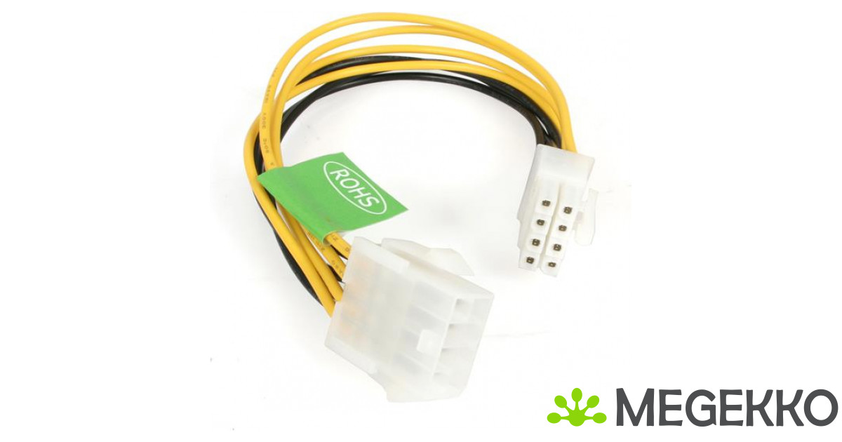 Megekko.nl - StarTech.com 8in EPS 8 Pin Power Cable