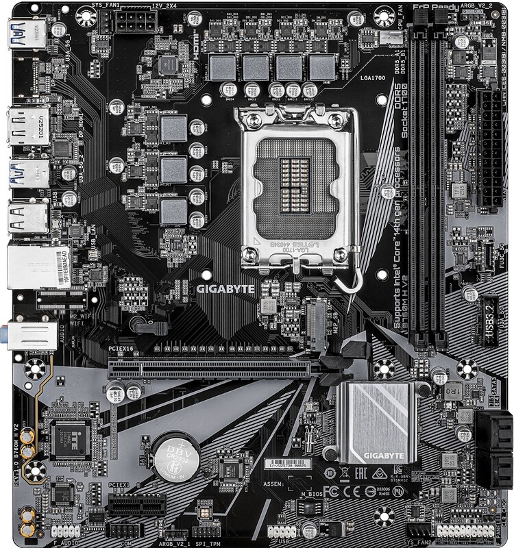 Megekko.nl - GIGABYTE B760M H V2 Intel B760 Express LGA 1700 micro ATX mo