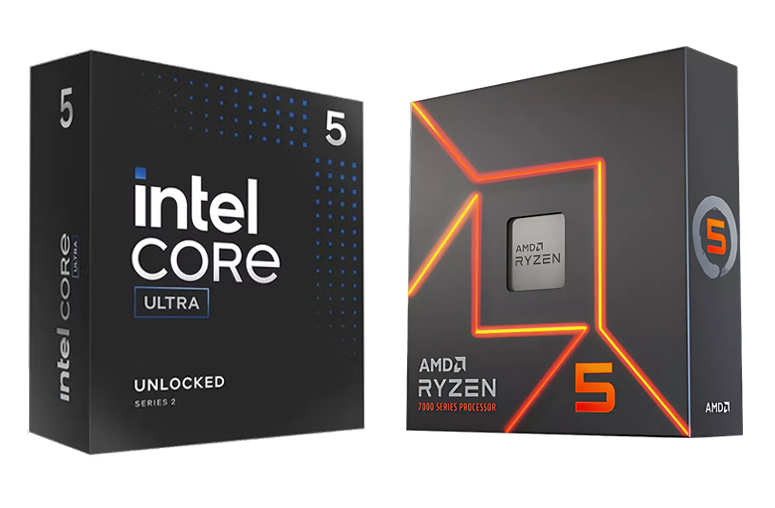 AMD Ryzen en Intel Core Ultra processoren