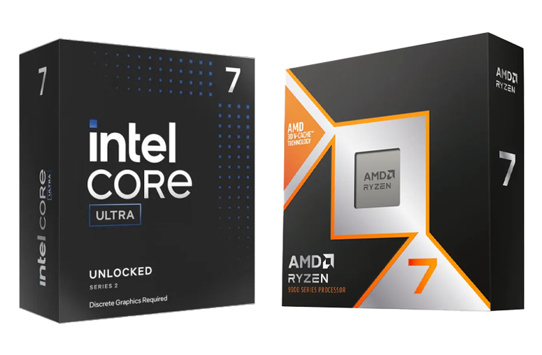 AMD Ryzen en Intel Core Ultra processoren
